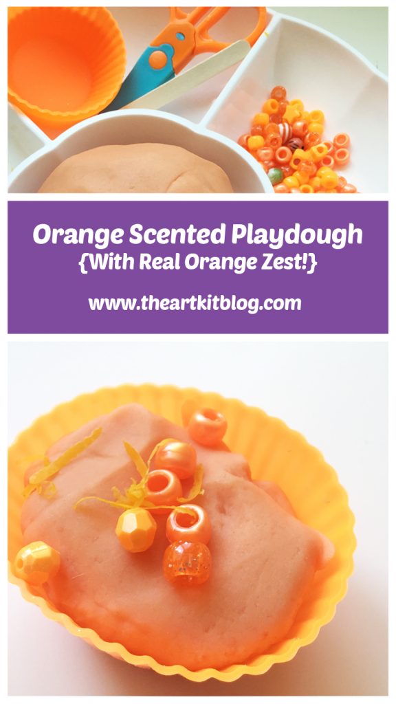 How to Make Orange Scented Playdough from The Art Kit Blog - Visit the ...