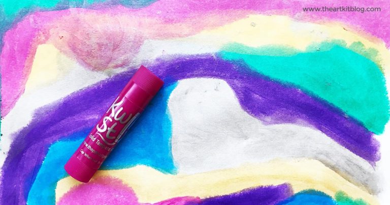 Abstract Art with Kwik Stix {Mess Free Paint Sticks} - The Art Kit