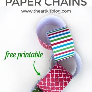 New Year Countdown Paper Chains {Free Printable} - The Art Kit