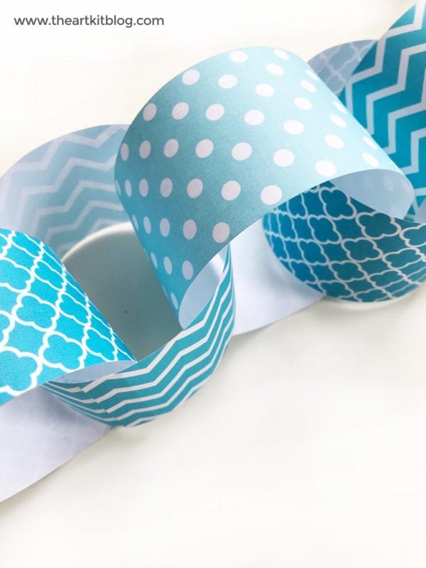 Winter Paper Chain {Free Printable} - The Art Kit