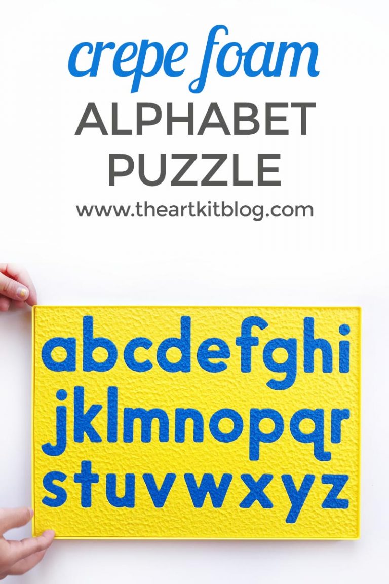 Learn the Alphabet With This Unique Crepe Foam Alphabet Puzzle - The ...