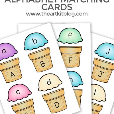 Fruit and Vegetable Alphabet Matching {Free Printable Pack} - The Art Kit