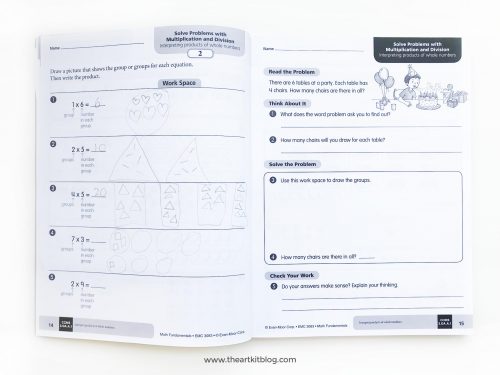 Review: Evan-Moor Math Fundamentals Grade 3 - The Art Kit