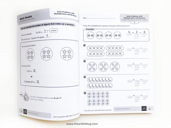 Review: Evan-Moor Math Fundamentals Grade 3 - The Art Kit