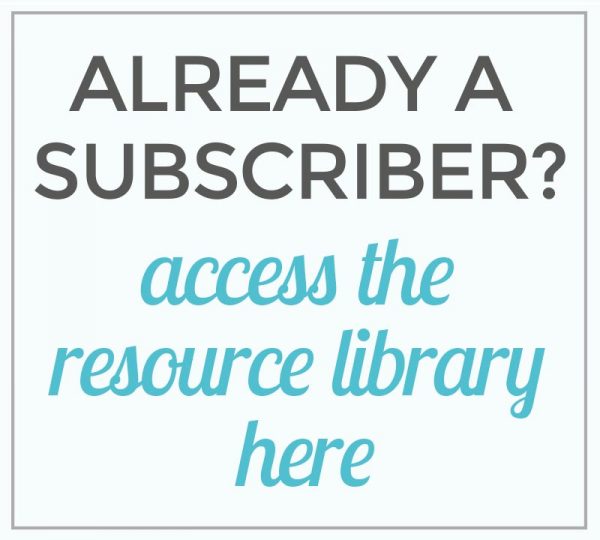 already a subscriber resource library free printables square - The Art Kit