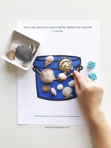 bucket shell counting printable 2 - The Art Kit