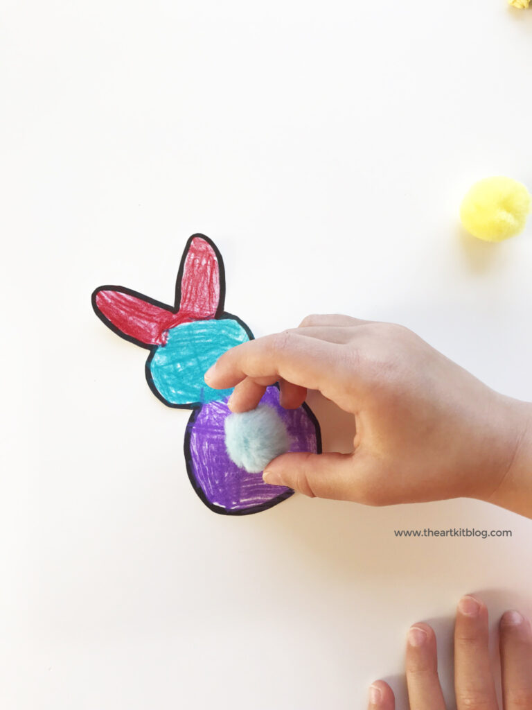 easter bunny craft kids printable free 3 - The Art Kit