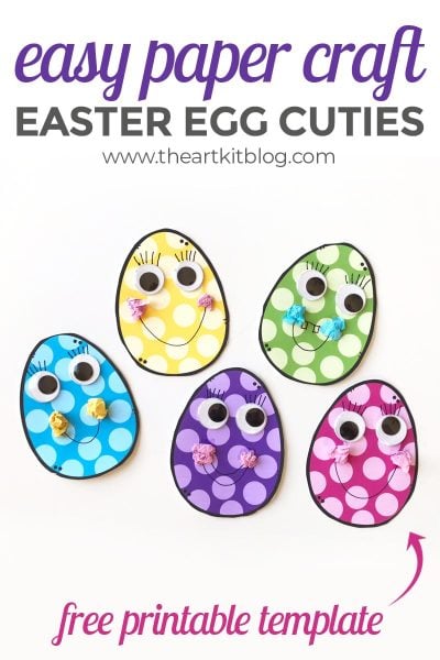 Cute! Spring Chick and Egg - Printable Craft Coloring Page - The Art Kit