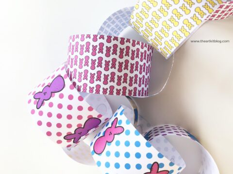 paper chain free printable - The Art Kit