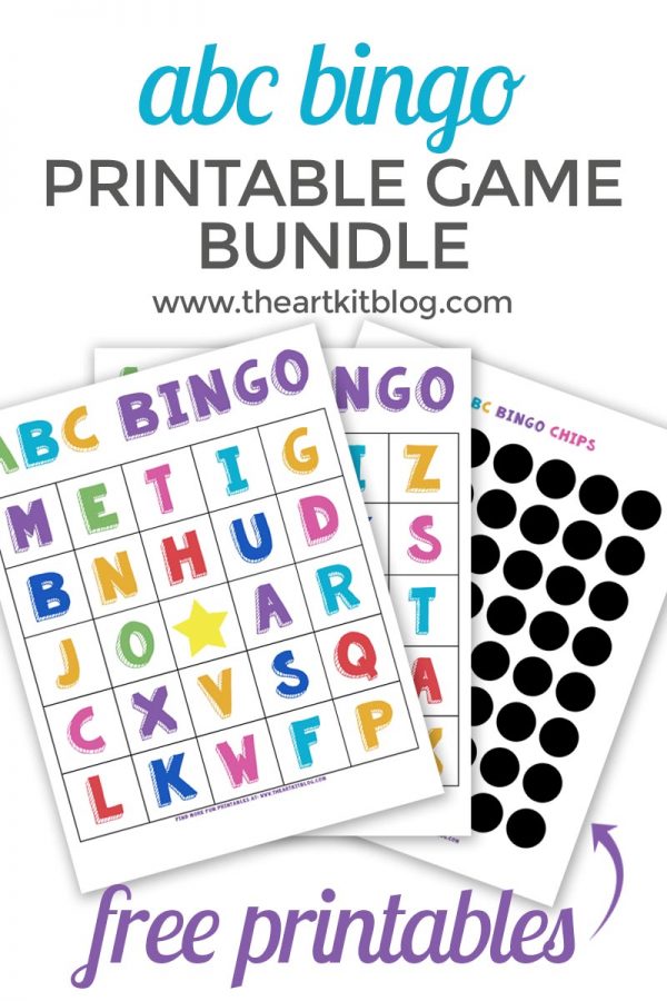 Alphabet Bingo Game {FREE Printable Pack!} - The Art Kit