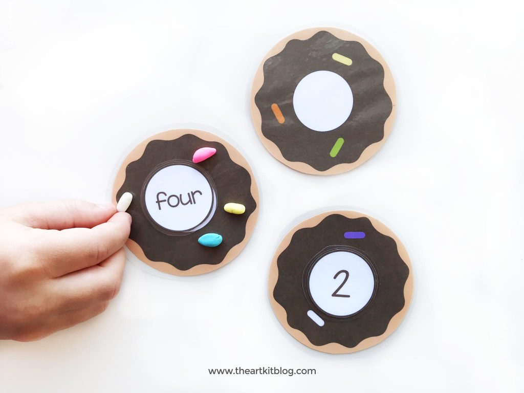 donuts-and-sprinkles-counting-cards-with-playdough-the-art-kit ...