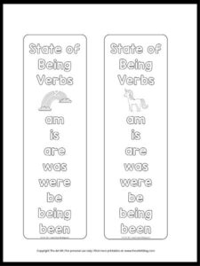 FREEBIE! State of Being Verbs: Fall-Themed Bookmarks! - The Art Kit