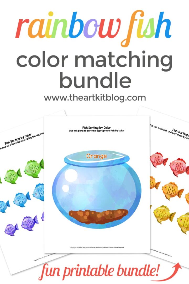 Make Math FUN! Adorable Rainbow Fish Addition Math Wheels - The Art Kit