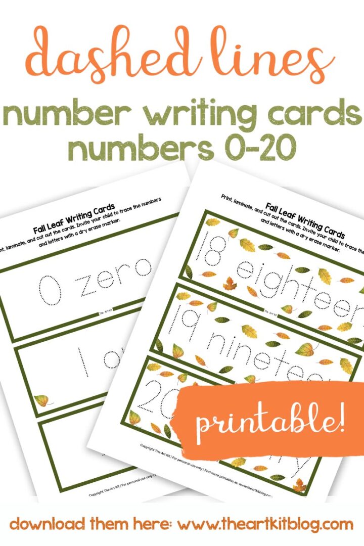 FREE! Handwriting Numbers Printable Worksheets with Dashed Lines (and ...