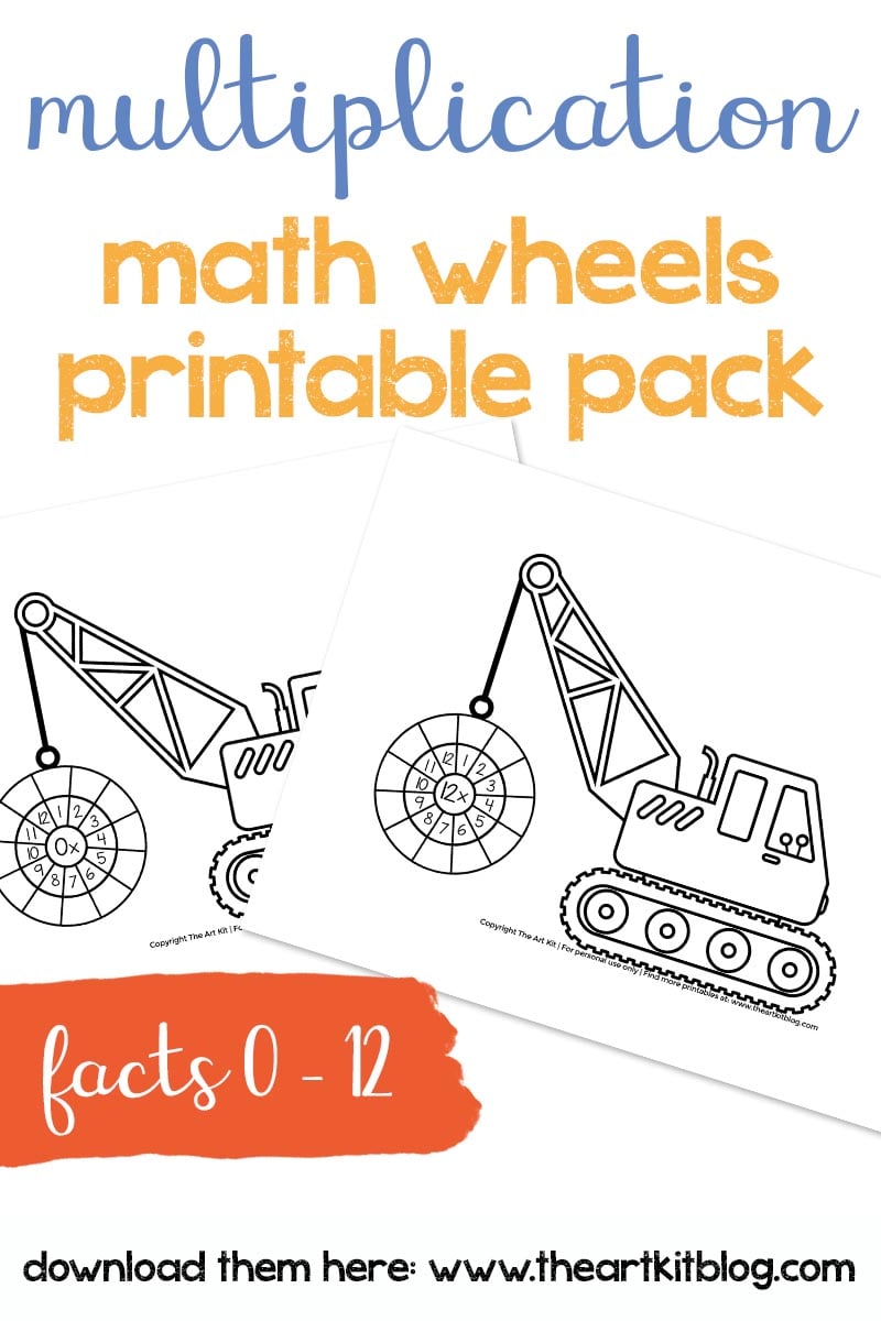 Subtraction Flowers Math Wheel Activity Sheets 10 to 20 - The Art Kit