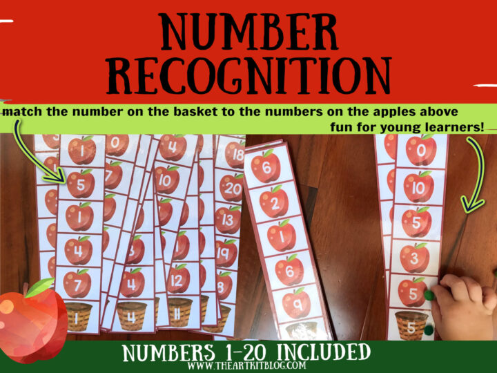number recognition activity printable - The Art Kit