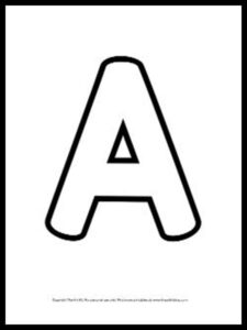 Uppercase Letter C Outline Printable FREE - The Art Kit