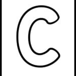 Lowercase Letter C Outline Printable FREE - The Art Kit