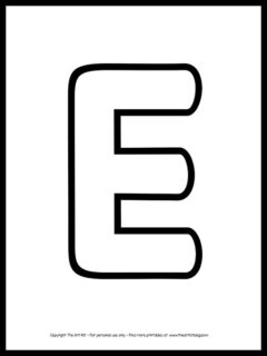 Uppercase Letter I Outline Printable FREE - The Art Kit
