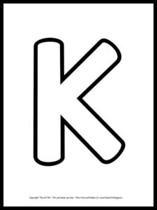 Uppercase Letter R Outline Printable FREE - The Art Kit