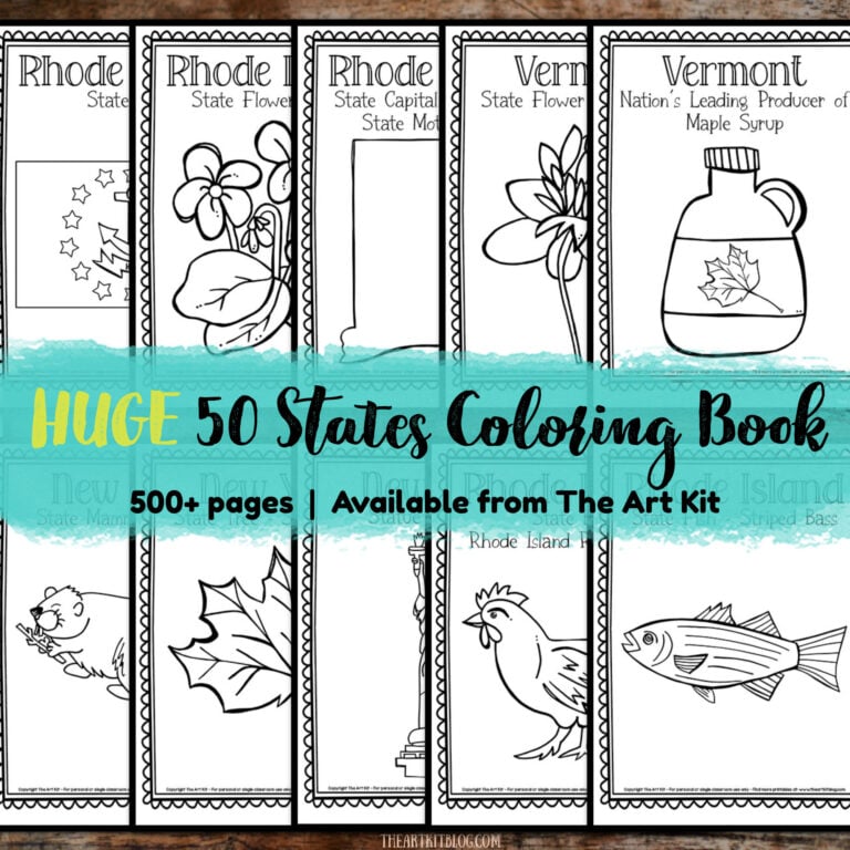 List of All 50 US State Abbreviations FREE Printable - The Art Kit