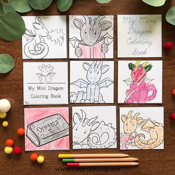 Mini Coloring Pages Archives - The Art Kit