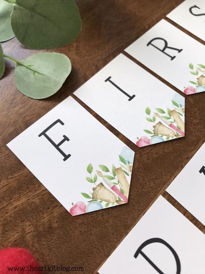 First Day of School Banner {FREE PRINTABLE DOWNLOAD!} AND HUGE GIVEAWAY ...