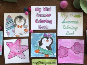 CUTE! Mini Summer Coloring Pages {FREE PRINTABLE DOWNLOAD!} - The Art Kit