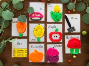 Fall Playdough Mats (Free Printable) - The Art Kit