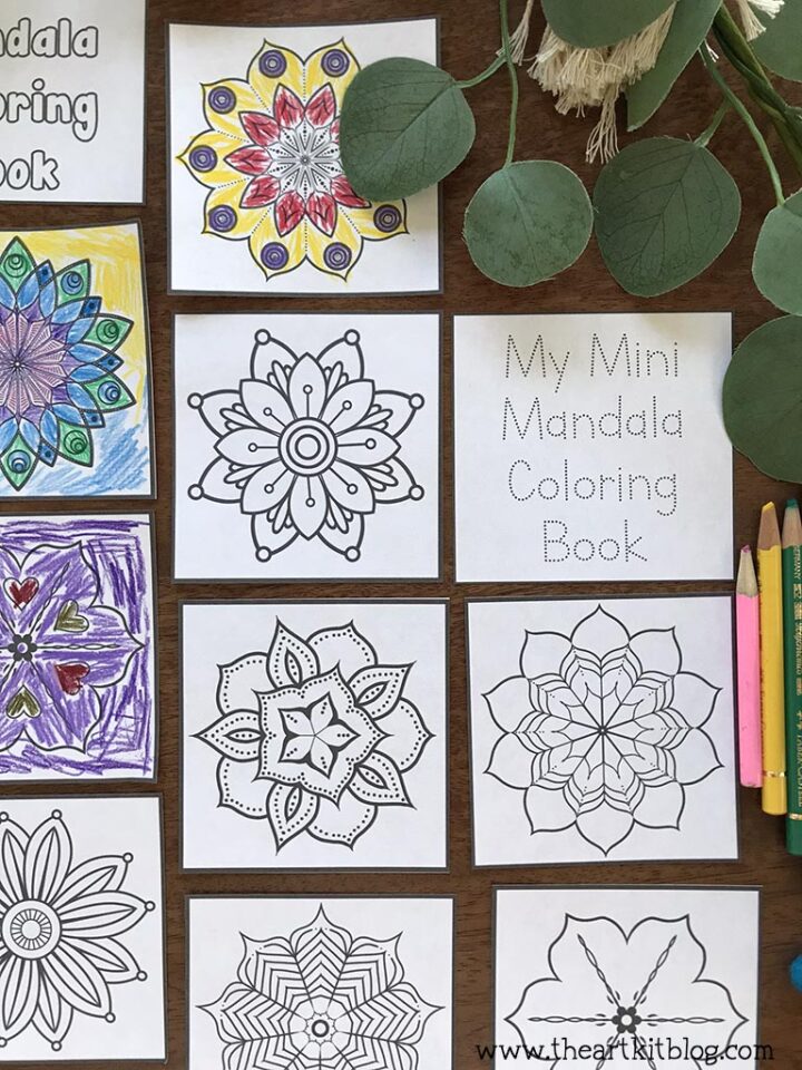 Mini Mandala Coloring Pages {FREE PRINTABLE DOWNLOAD!} - The Art Kit