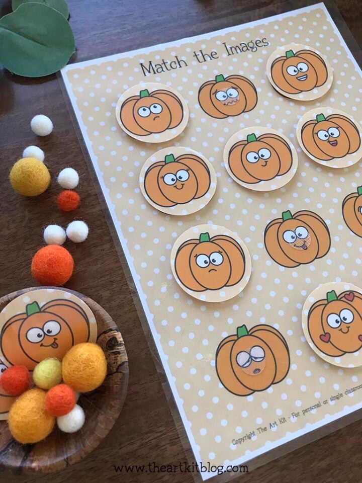 Fall Playdough Mats (Free Printable) - The Art Kit
