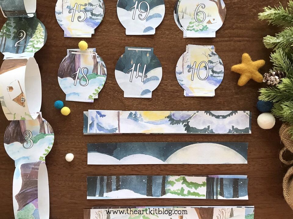 Christmas Countdown Paper Chains - Numbered! {FREE PRINTABLES} - The ...