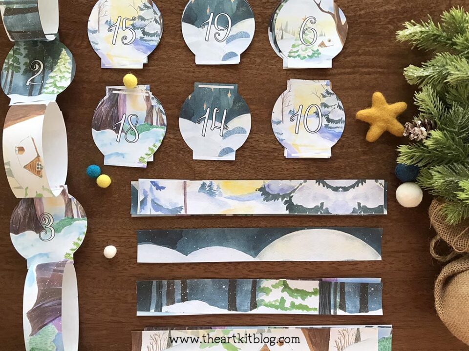 Christmas Countdown Paper Chains - Numbered! {FREE PRINTABLES} - The ...