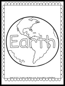 Earth Coloring Page {FREE PRINTABLE} - The Art Kit