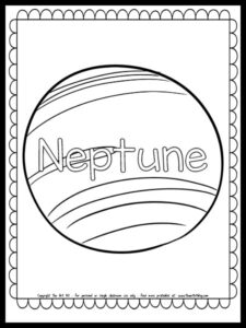 Neptune Coloring Page {FREE PRINTABLE} - The Art Kit