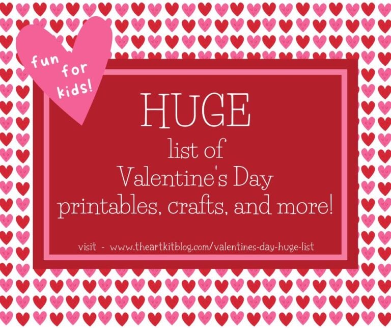 HUGE LIST of Valentine's Day Printables, Crafts, and Activities - The ...
