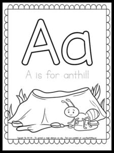 Spring Alphabet Letters Coloring Pages {FREE PRINTABLES!} - The Art Kit
