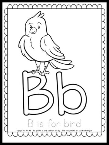 Spring Alphabet Letters Coloring Pages {FREE PRINTABLES!} - The Art Kit