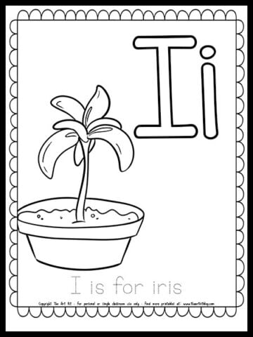 Spring Alphabet Letters Coloring Pages {FREE PRINTABLES!} - The Art Kit