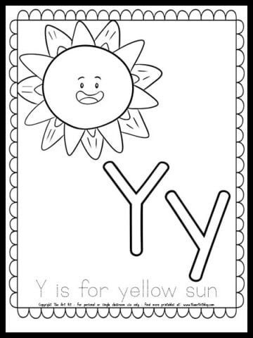 Spring Alphabet Letters Coloring Pages {FREE PRINTABLES!} - The Art Kit