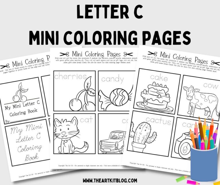 Mini Letter C Alphabet Coloring Pages {FREE PRINTABLE DOWNLOAD!} - The ...