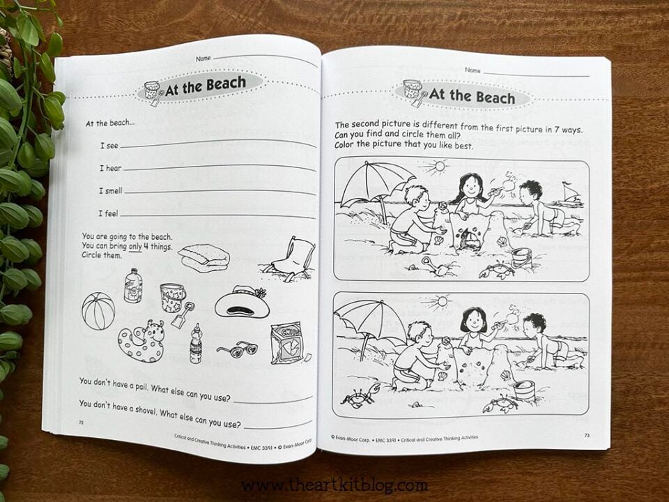 Critical and Creative Thinking Activities Grade 1: Evan-Moor Workbook ...