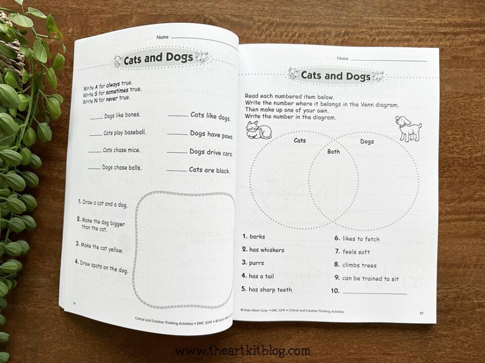 Critical and Creative Thinking Activities Grade 1: Evan-Moor Workbook ...