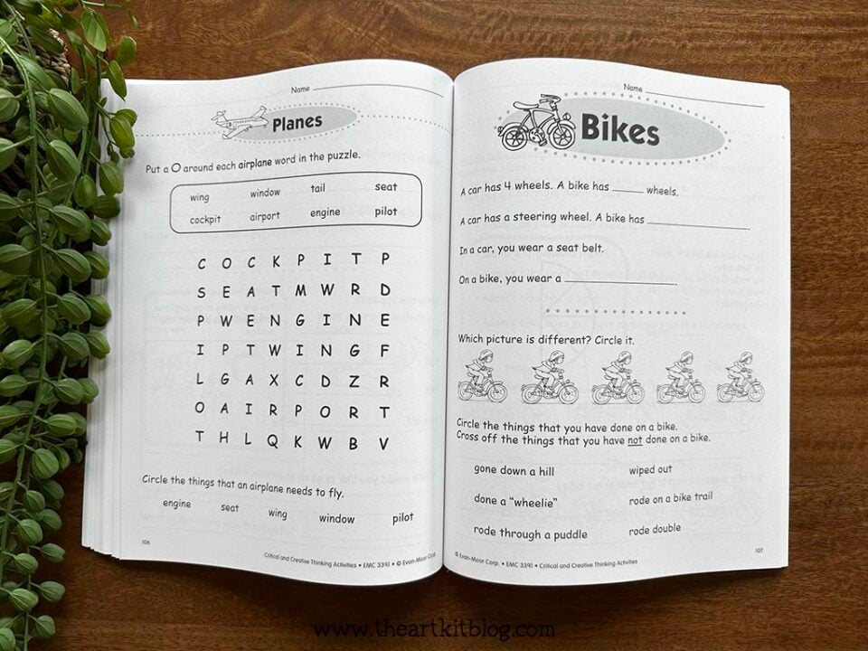 Critical and Creative Thinking Activities Grade 1: Evan-Moor Workbook ...