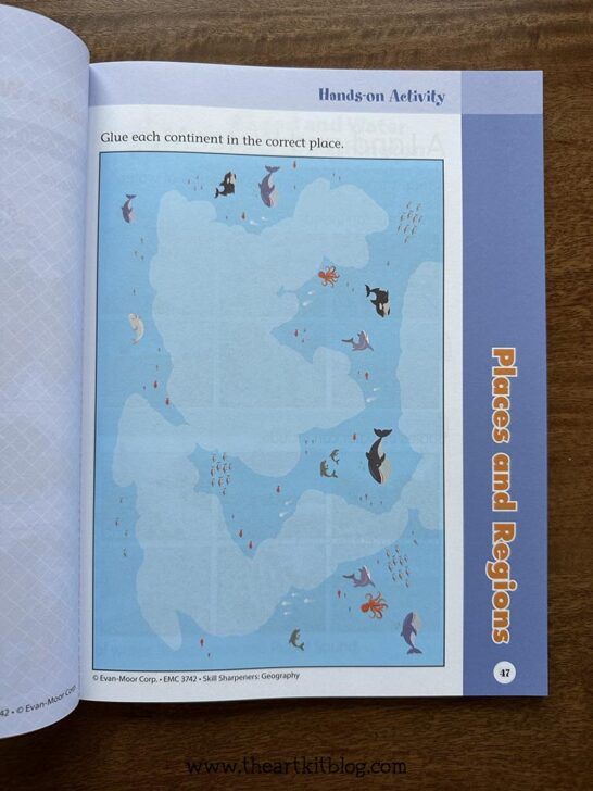 Skill Sharpeners Geography Grade 2: Evan-Moor Workbook Review - The Art Kit