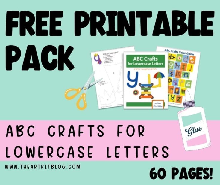 FREE Printable ABC Crafts for Kids: Lowercase Letters - The Art Kit