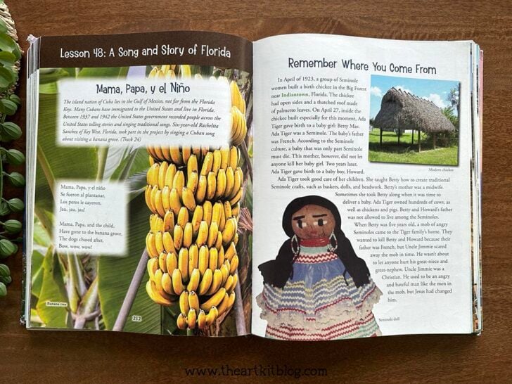 Notgrass Our 50 States Book and Workbook Review - The Art Kit