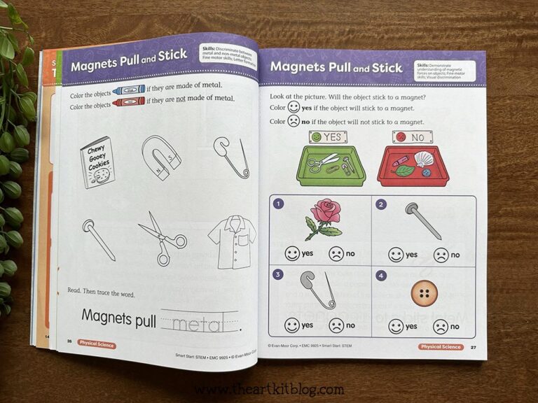 Smart Start STEM Pre K: Evan Moor Workbook Review - The Art Kit