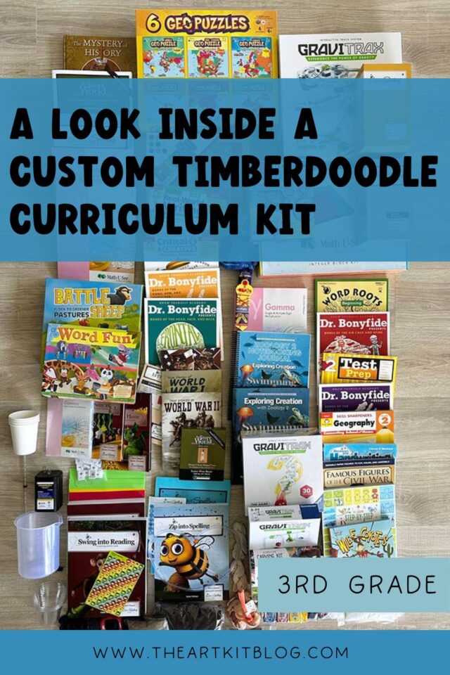 Timberdoodle CUSTOM Third-Grade Curriculum Kit Review - The Art Kit