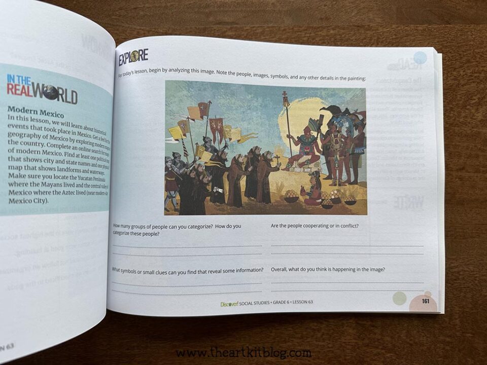 Discover! Social Studies 6 Book Review - The Art Kit